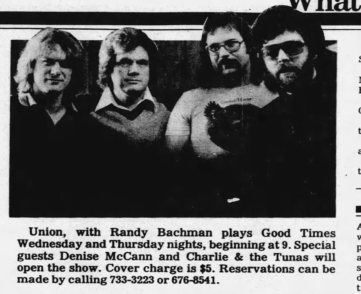 Randy Bachman in the NW Corner – QZVX Broadcast History & Current Affairs